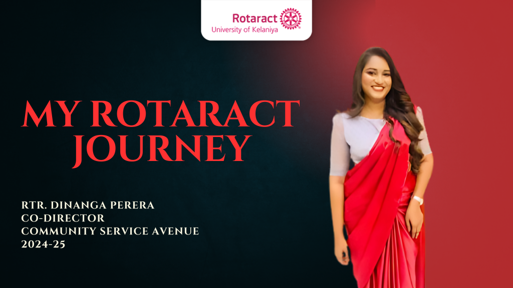 Rotaract Journey of Rtr. Dinanga Perera - Cakebreads
